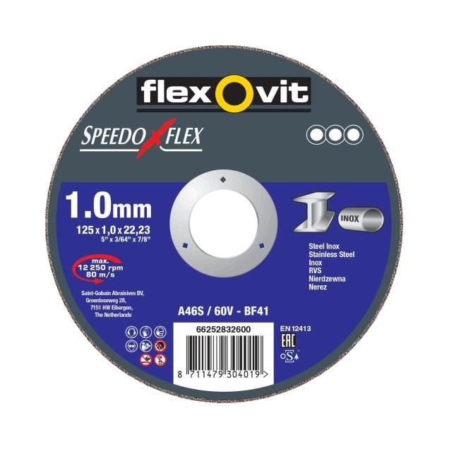 Flexovit Speedoflex Steel-Inox - Dunne Doorslijpschijven | Flexovit Abrasives | Netherland